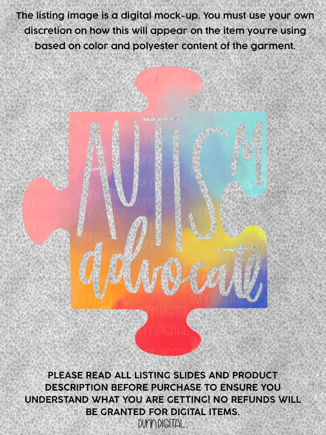 Autism PNG Autism Sublimation Autism Advocate PNG Autism - Etsy