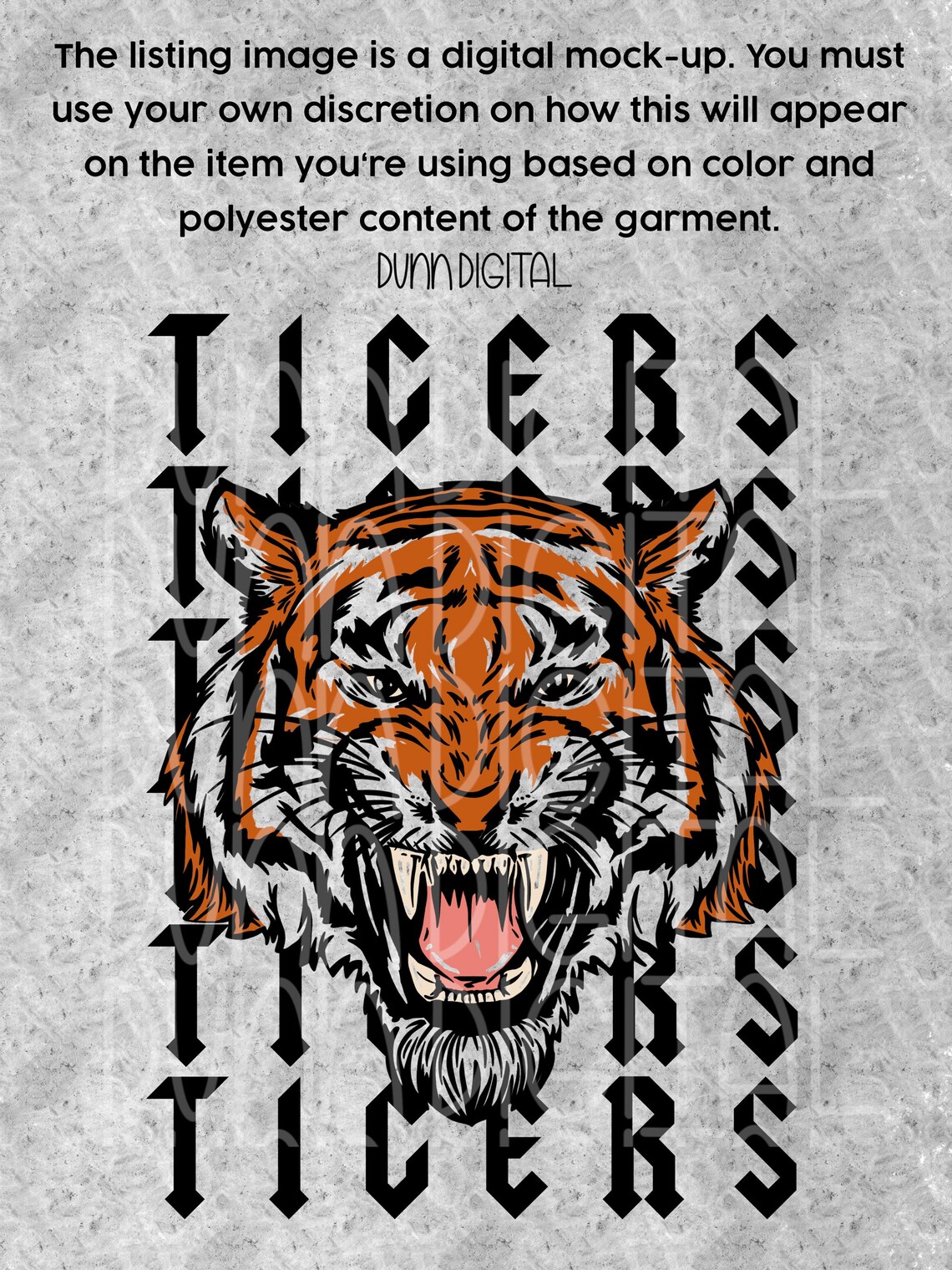 Tiger Mascot PNG Tiger Sublimation Design DOWNLOAD Tiger | Etsy