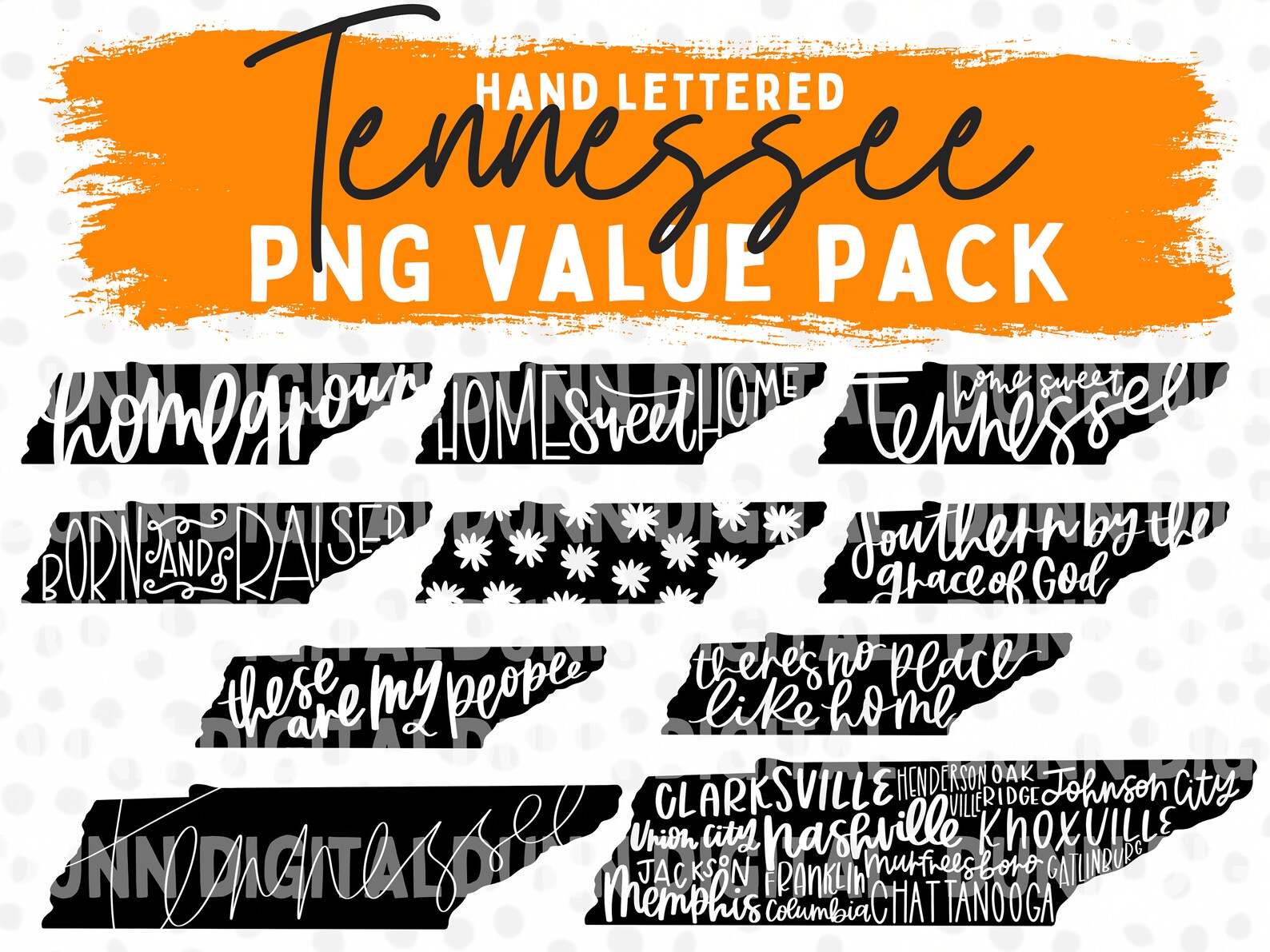 Tennessee PNG Pack Tennessee PNG Tennessee PNG Value Pack - Etsy