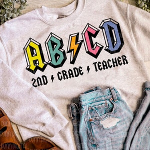 2nd Grade Teacher PNG Sublimation Design DOWNLOAD, 2nd Grade Teacher ...