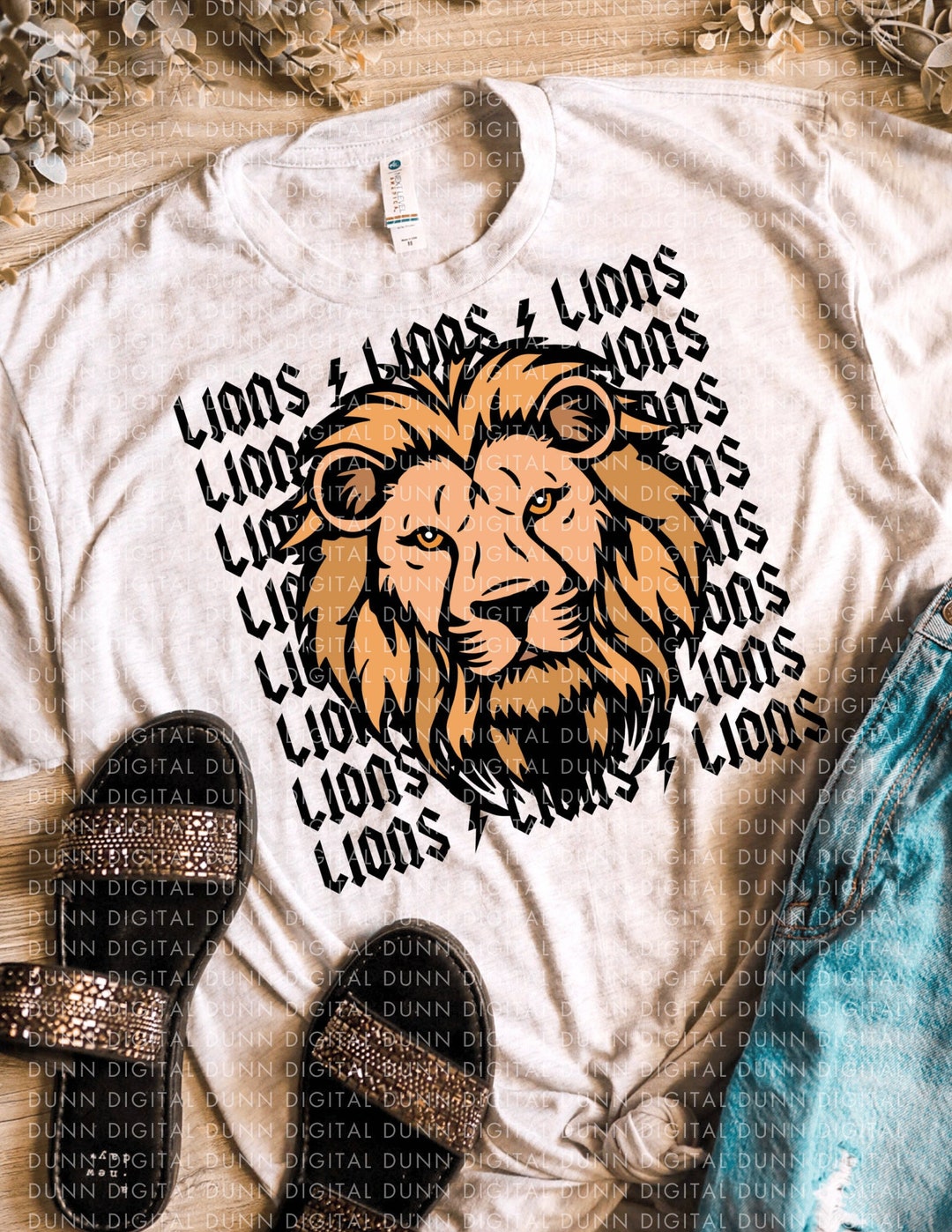 Lions PNG, Lion Mascot PNG, Lions Sublimation Design, Lions Football ...