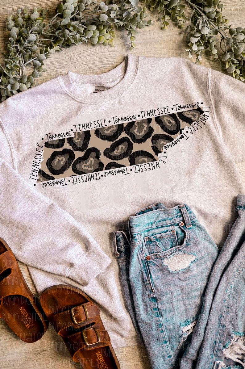 Cheetah Print Tennessee PNG for Sublimation, Tn Png, Tennessee ...