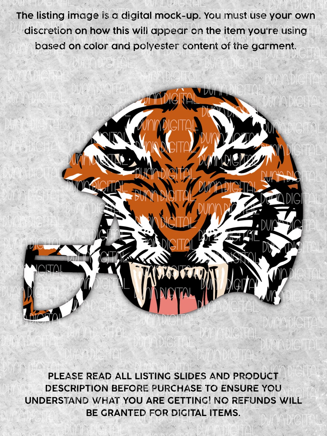 Tiger PNG Sublimation Design DOWNLOAD For, Tiger Football PNG, Tigers ...