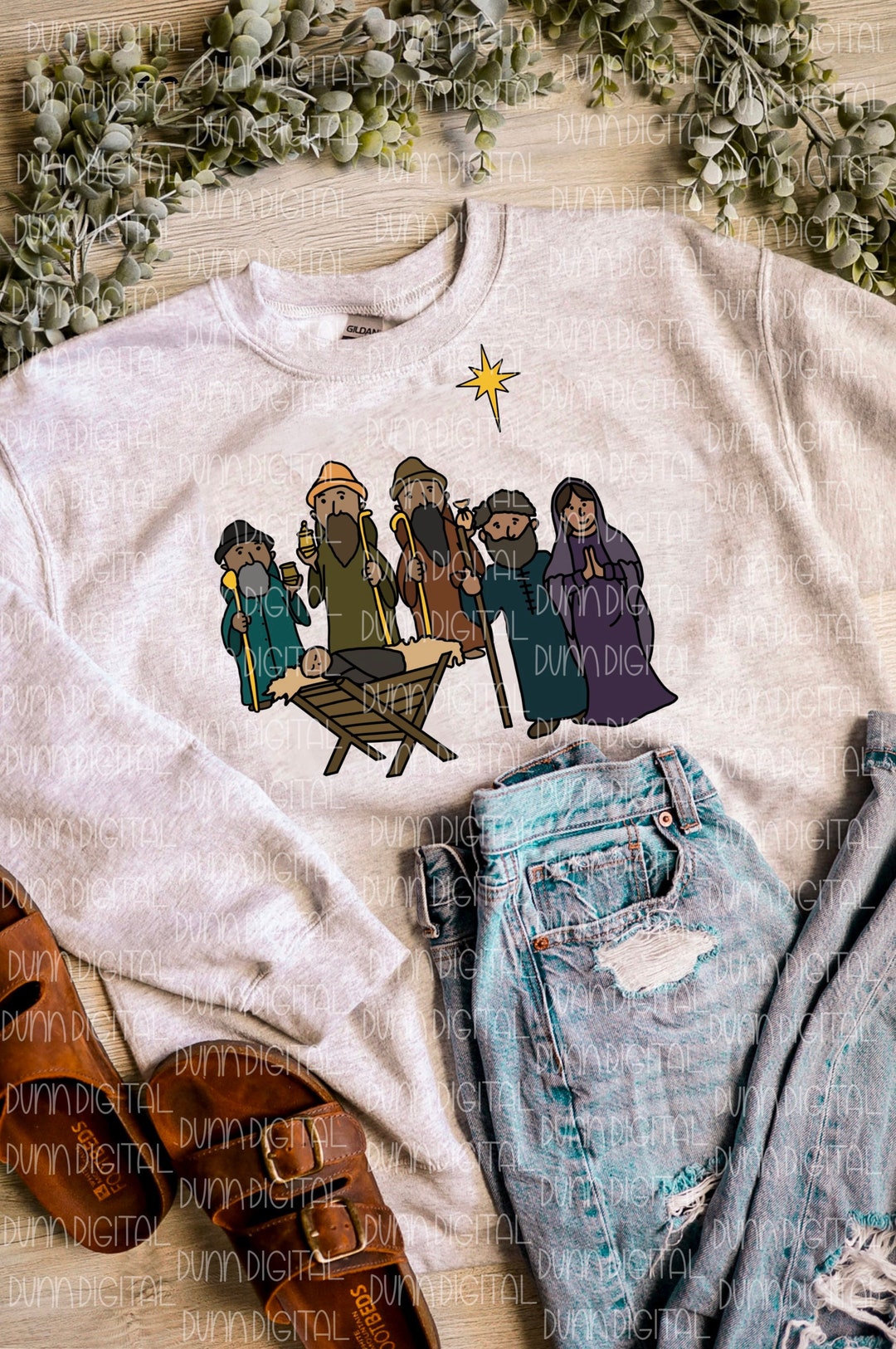 Nativity PNG, Christian Christmas PNG, Christmas Shirt Design Png ...