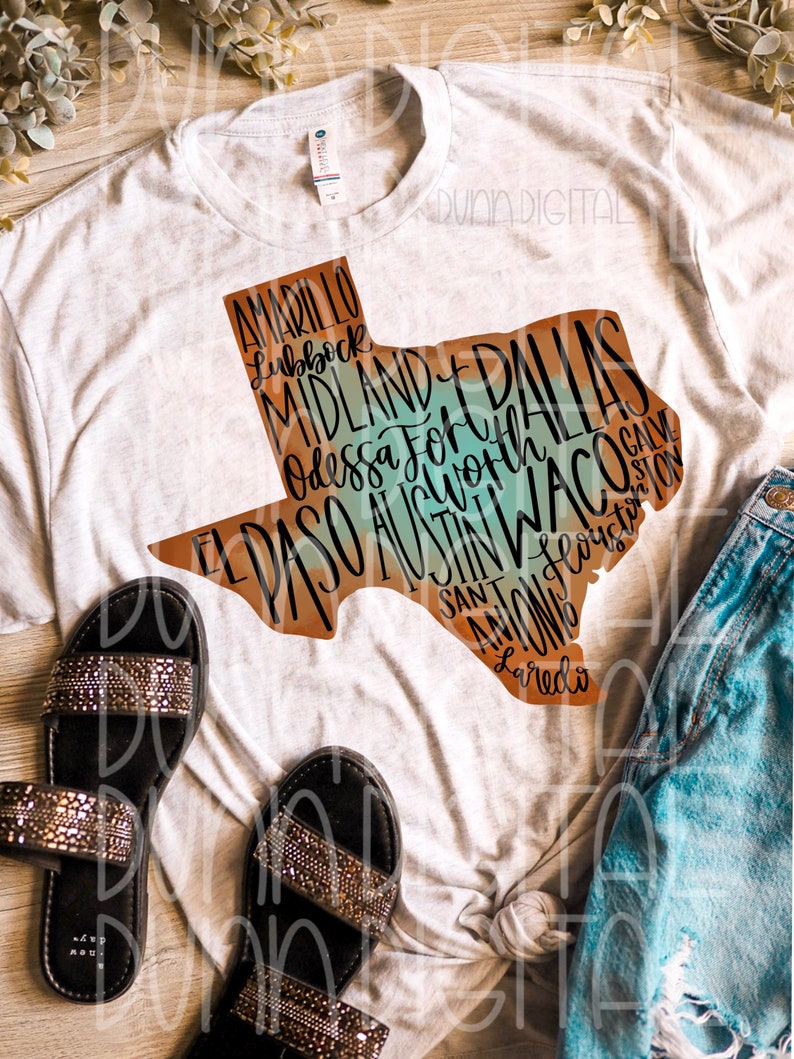 Texas PNG File for Sublimation Texas Sublimation Designs - Etsy
