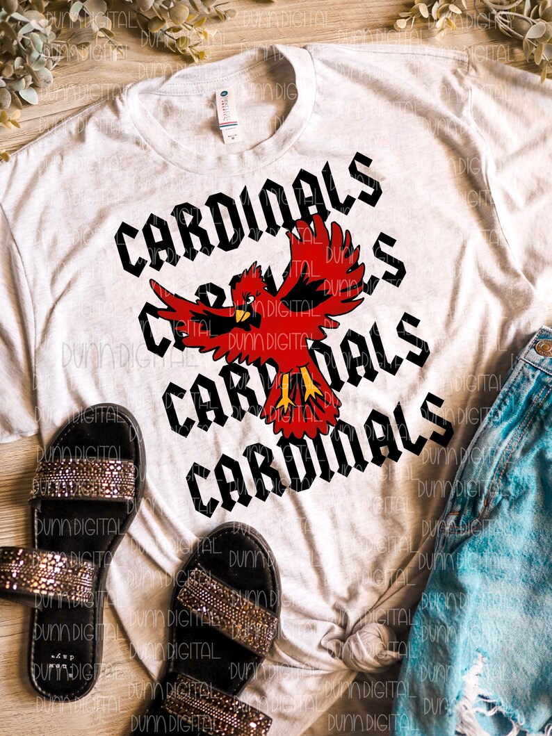 Cardinal PNG Cardinals Mascot PNG Cardinals Sublimation - Etsy