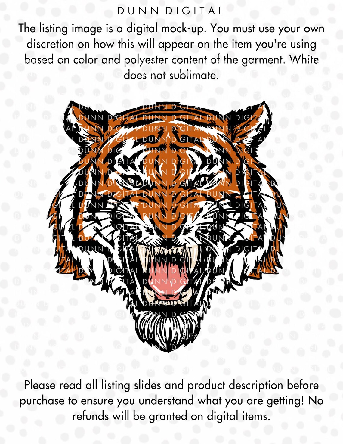 Tiger PNG Sublimation Design DOWNLOAD, Tiger Sublimation Shirt Design ...