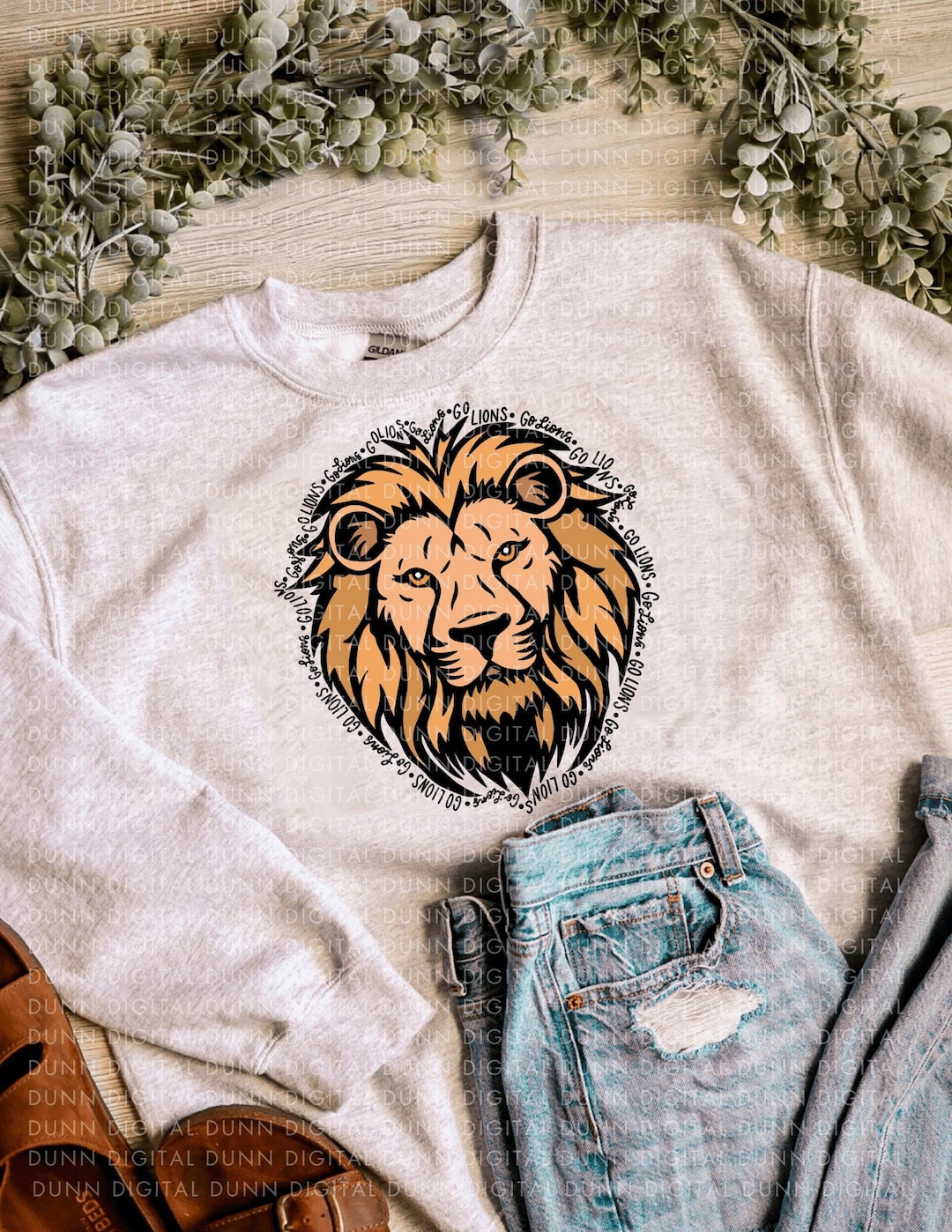 Lions PNG, Lion Mascot PNG, Lions Sublimation Design, Lions Football ...