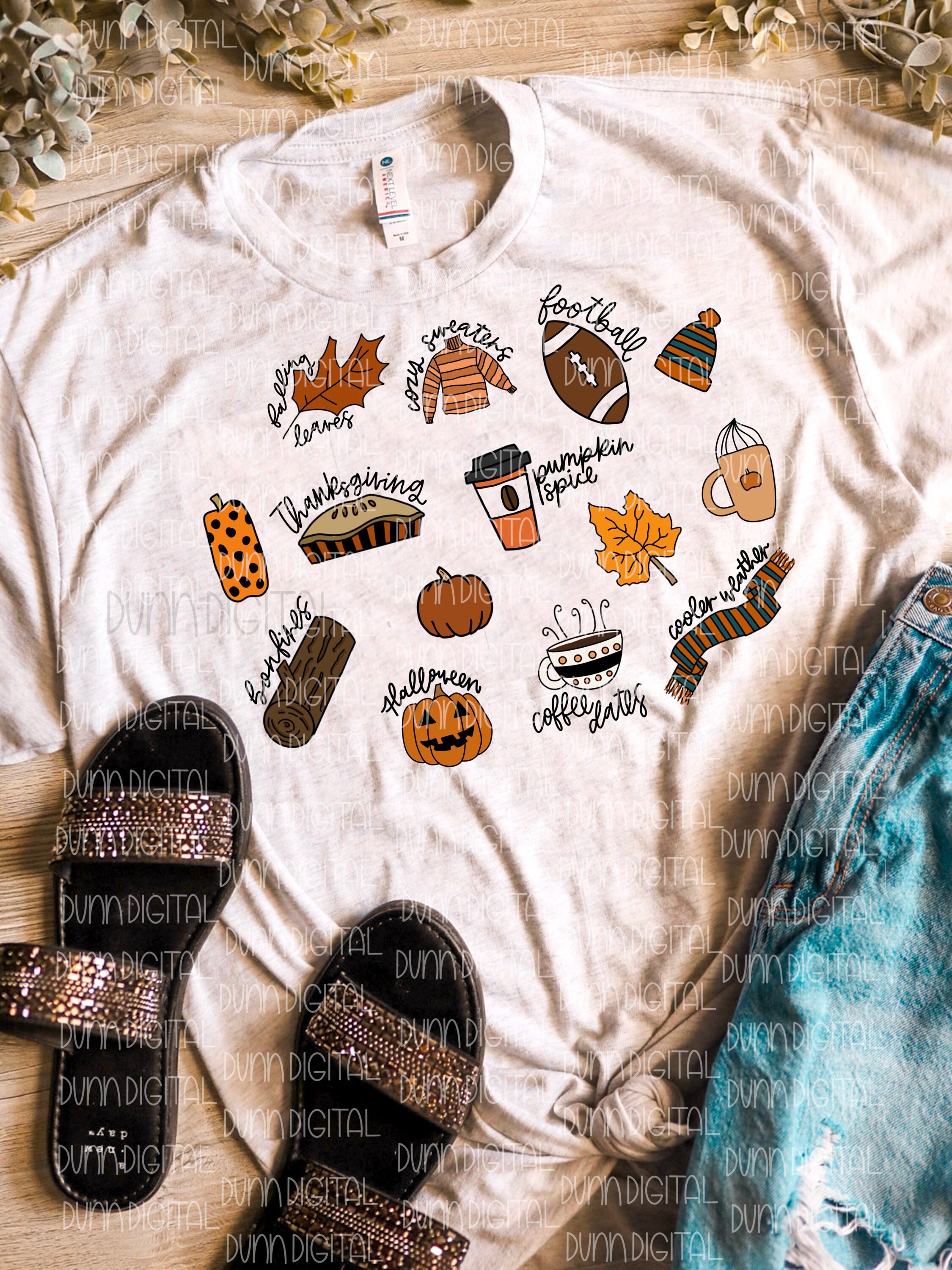 Fall PNG, Fall Shirt Design PNG, Pumpkin Sublimation Design DOWNLOAD ...