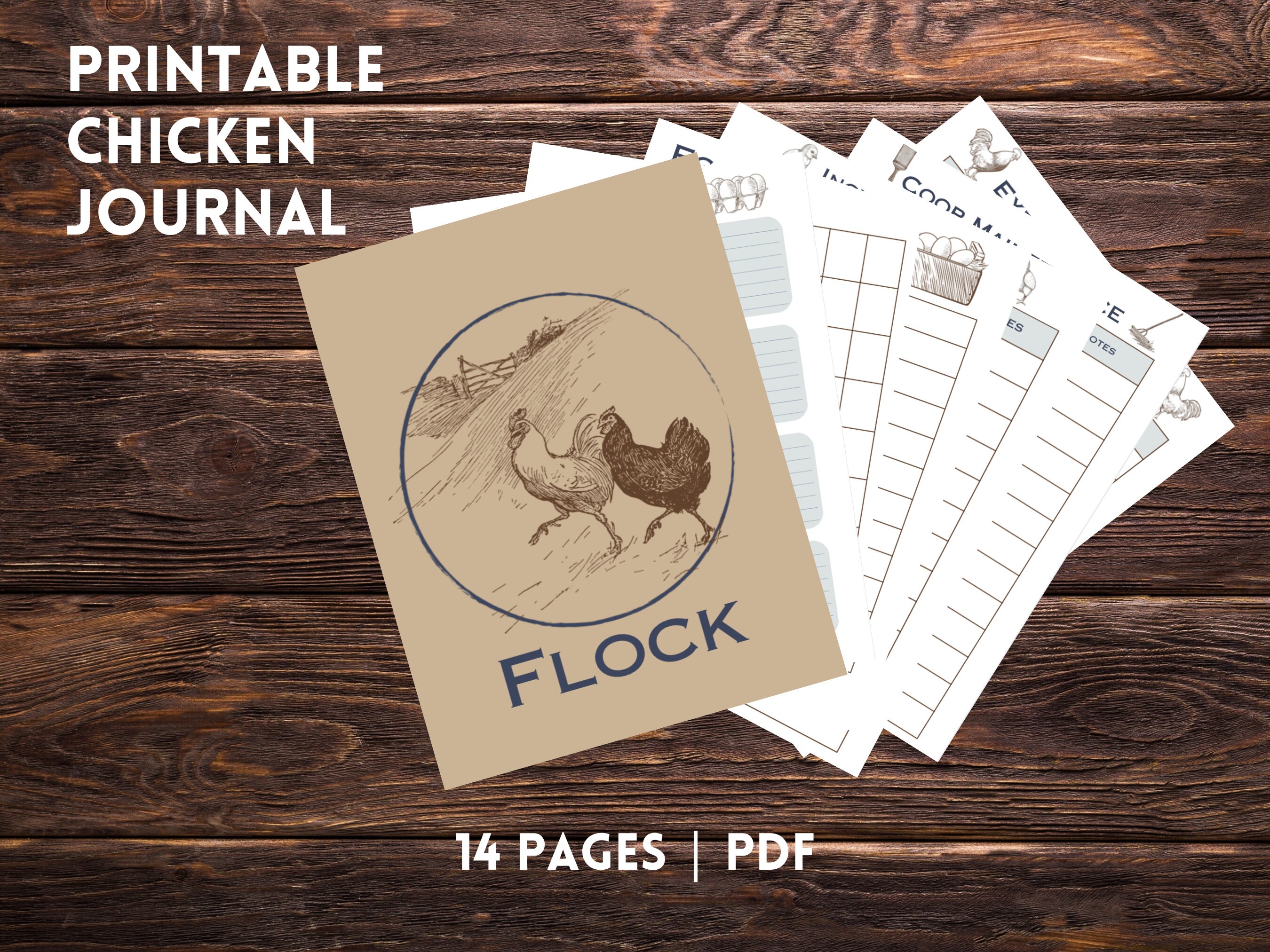 Chicken Journal | Printable Chicken Record Keeping Journal | Chicken ...