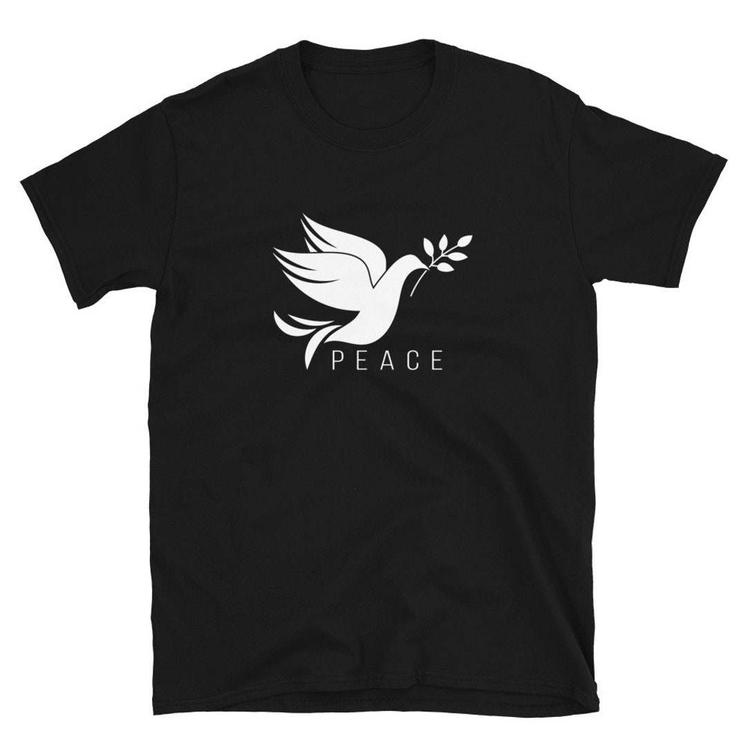 Peace Dove Symbol With Olive Tree Branch Unisex Shirt Gift - Etsy