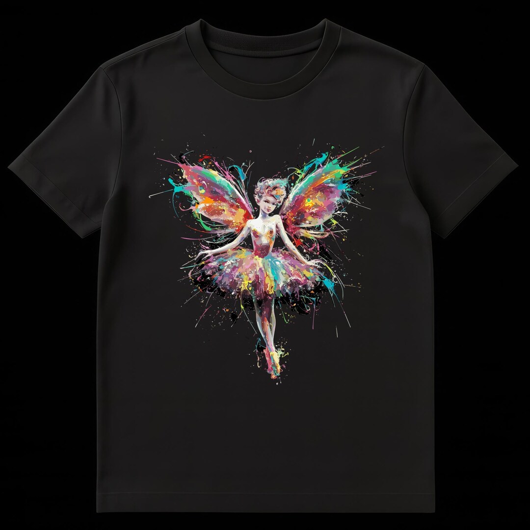 Fairy Lover Vibrant Splatter Fantasy Art Unisex T-shirt - Etsy