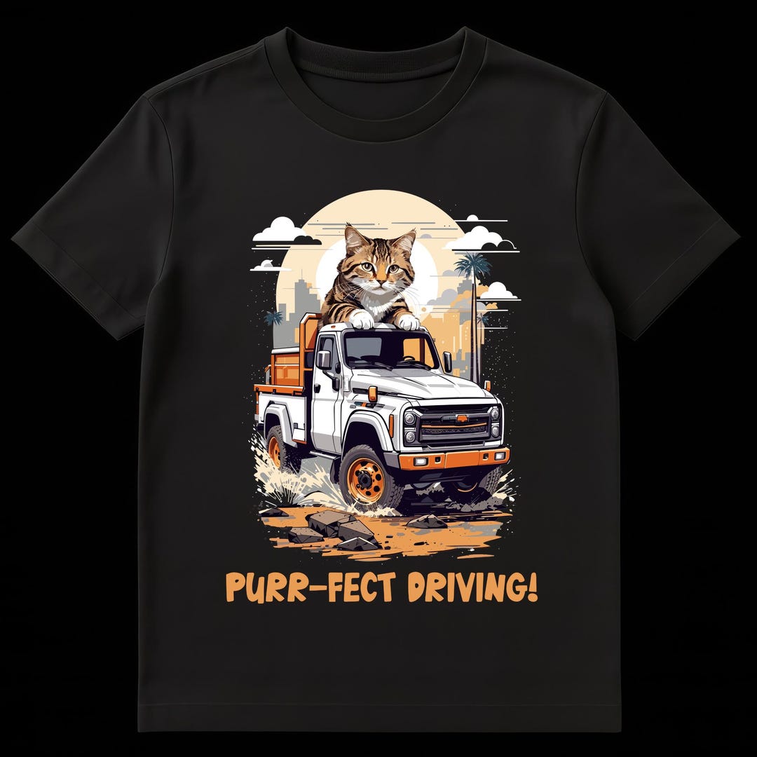 Cat Lover Purr-fect Driving Pun Off-road Cat Unisex T-shirt - Etsy