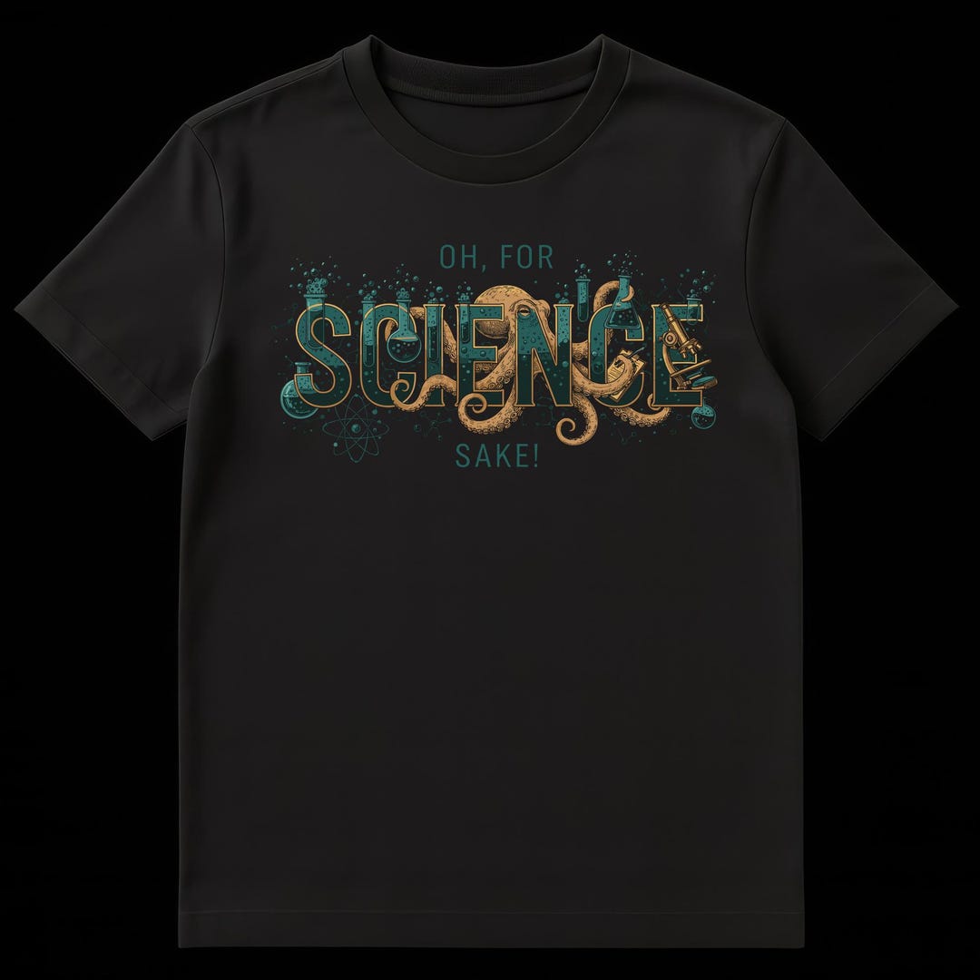 Science Enthusiast Oh for Science Sake Pun Science Humor Unisex T-shirt ...