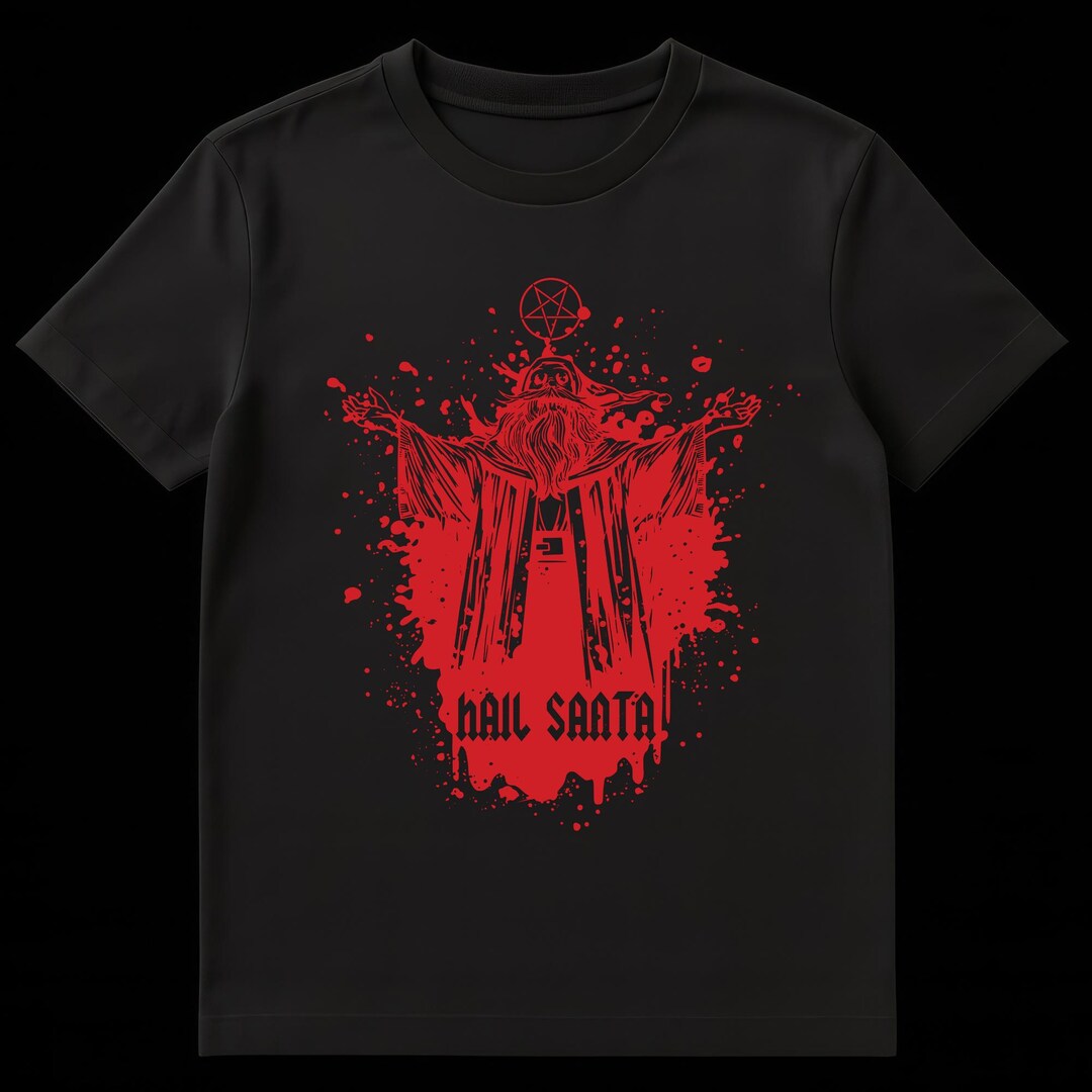 Metalhead Enthusiast Satanic Santa Christmas Parody Heavy Metal Unisex ...