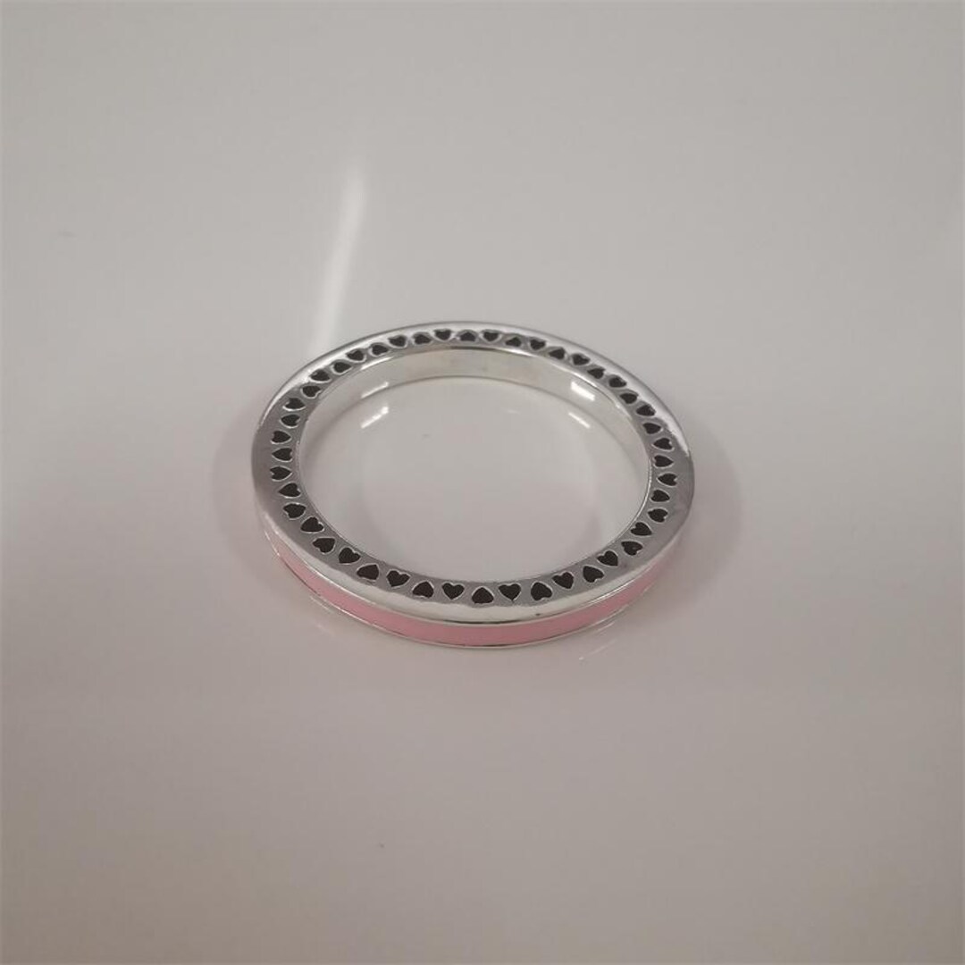 Pandora S925 Ale Pink Zirconia Radiant Hearts Ring in Pouch - Etsy