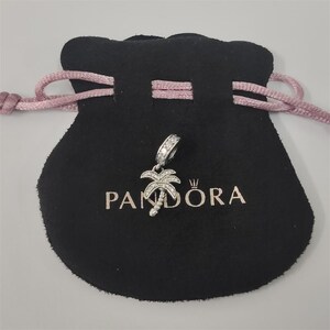 Silver Pandora Sparkling Palm Tree Dangle Charm - Etsy