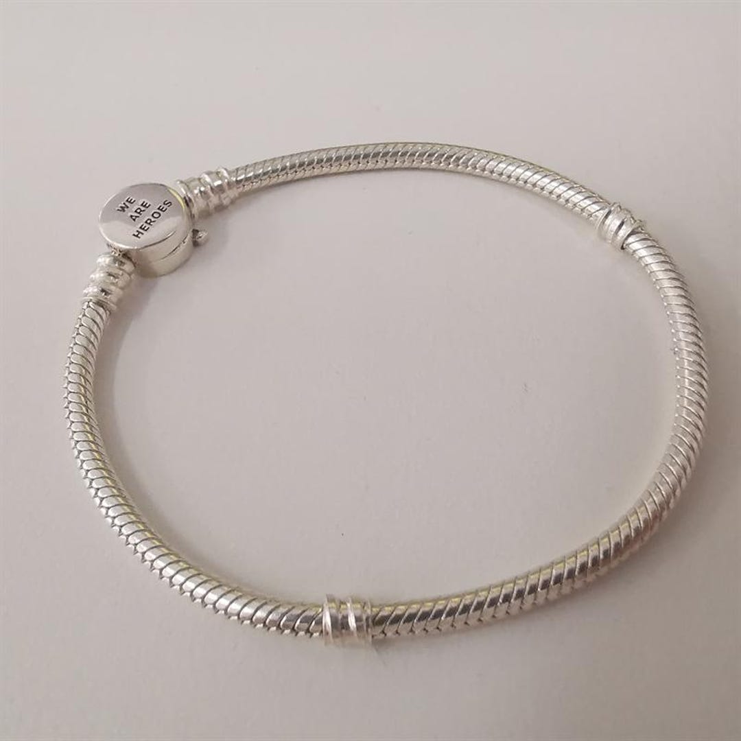 Pandora Marvel Avengers Logo Chain Buckle Snake Bone Chain Bracelet - Etsy