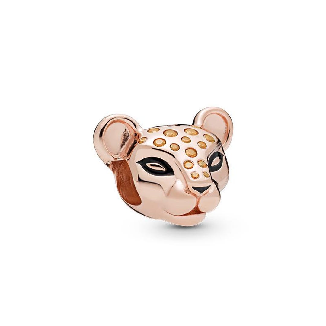 PANDORA Rose Gold Sparkling Lion Princess Charm - Etsy