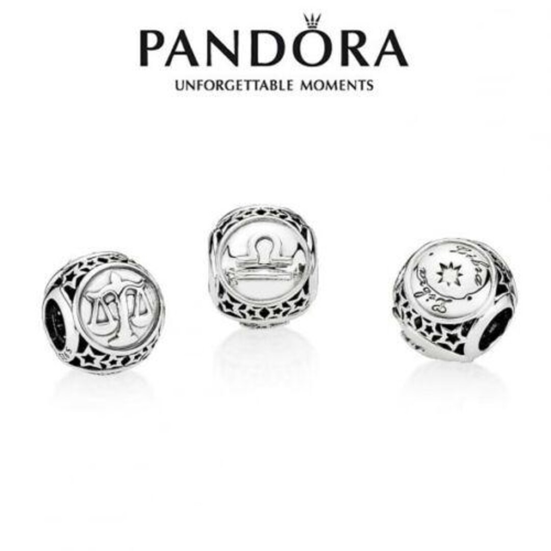 Pandora Zodiac Star Sign Silver Charm All 12 Horoscope Libra - Etsy