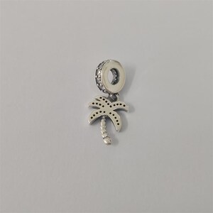 Silver Pandora Sparkling Palm Tree Dangle Charm - Etsy