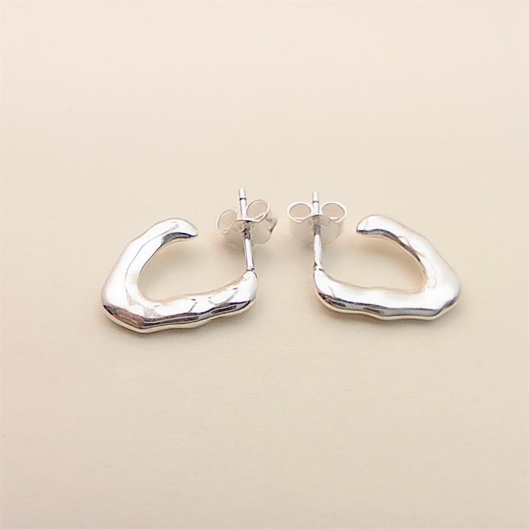 Pandora Organically V-shaped Open Hoop Earrings - Etsy
