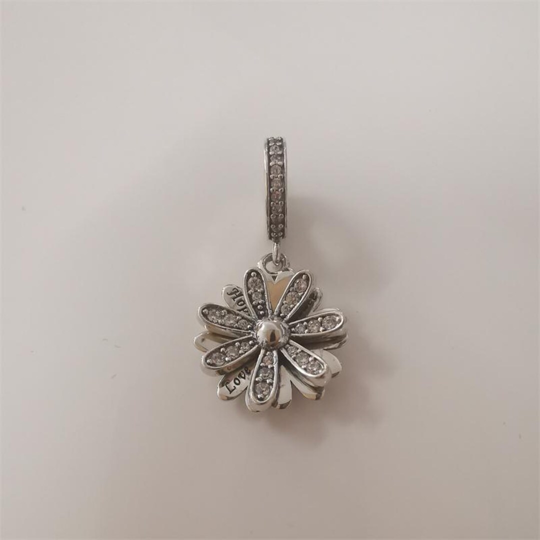 New Pandora Sparkling Daisy Flower Dangle Charm, Clear Cz - Etsy
