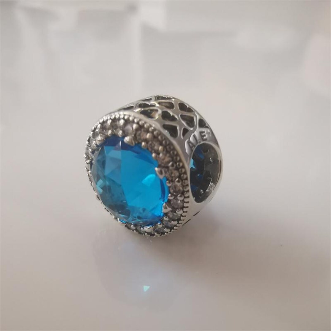 Pandora S925 Ale Sky Blue Radiant Hearts Charm - Etsy