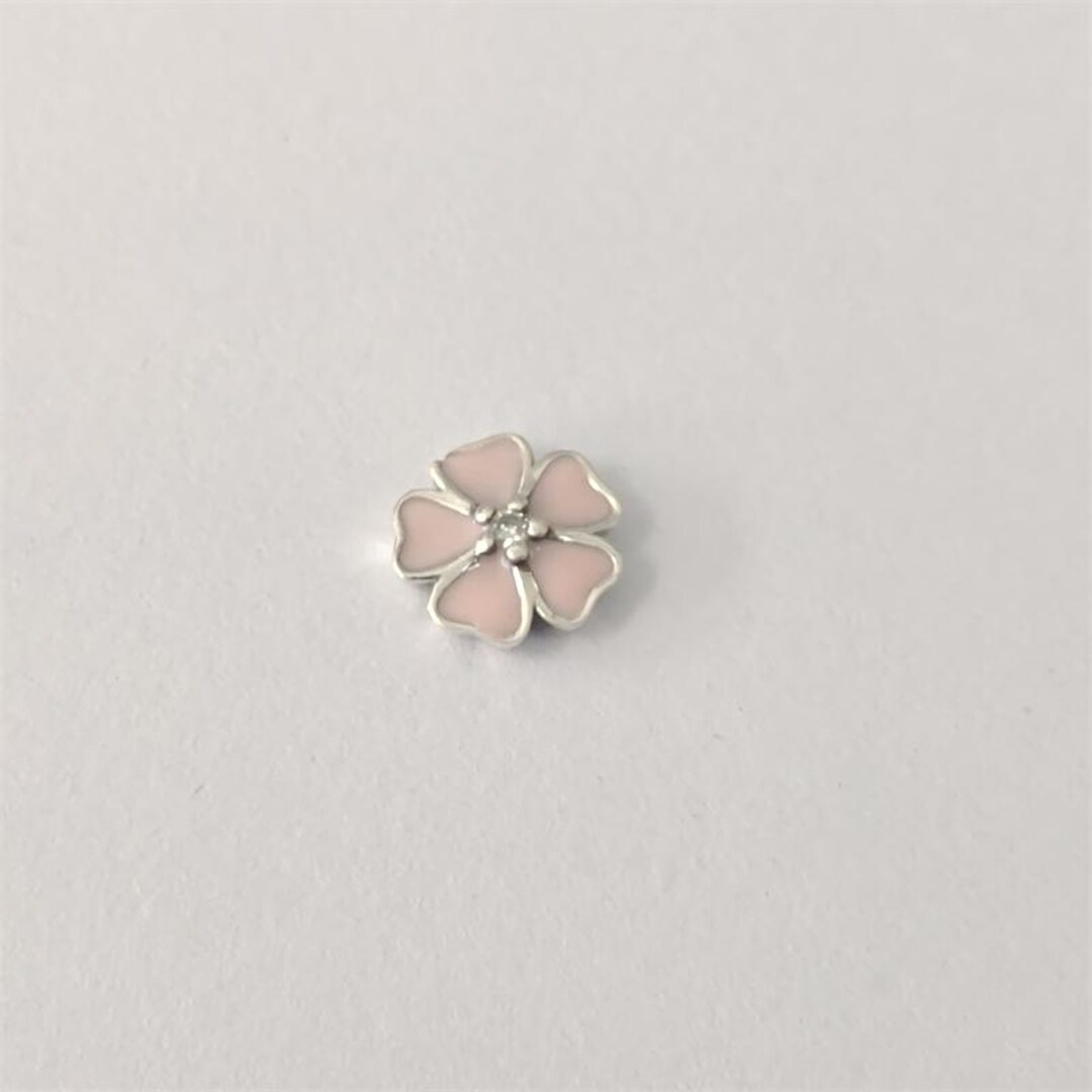 Pandora Pink Cherry Blossom Petite Floating Locket Charm - Etsy