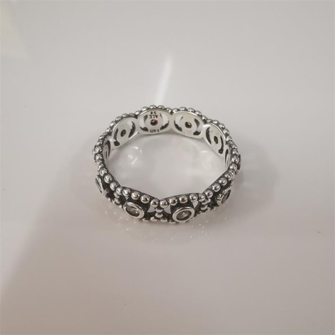 New Pandora S925 Silver Ale Ring Her Majesty Clear Cz's - Etsy