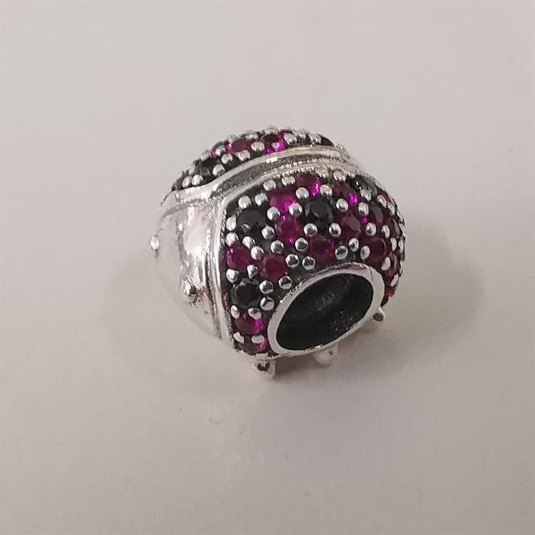 Pandora Sterling Silver Sparkling Ladybug Cz Bead - Etsy