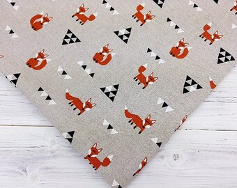 Fox fabric | Etsy
