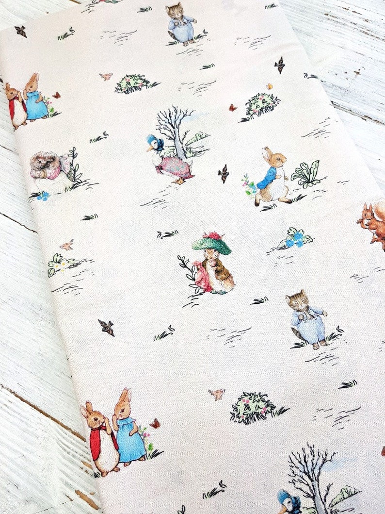 Peter Rabbit Fabric Beatrix Potter Fabric 100% Cotton Baby - Etsy