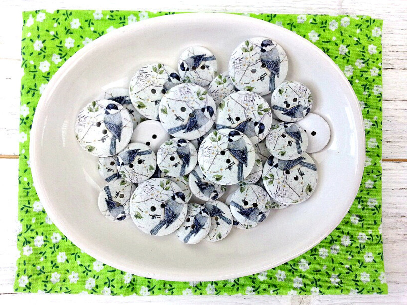Bird Buttons Wooden Buttons Sewing Buttons Craft Buttons | Etsy