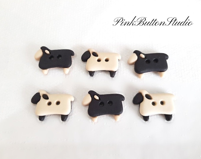 Cute Sheep Buttons Sew Thru Sheep Farm Novelty Buttons Dress - Etsy