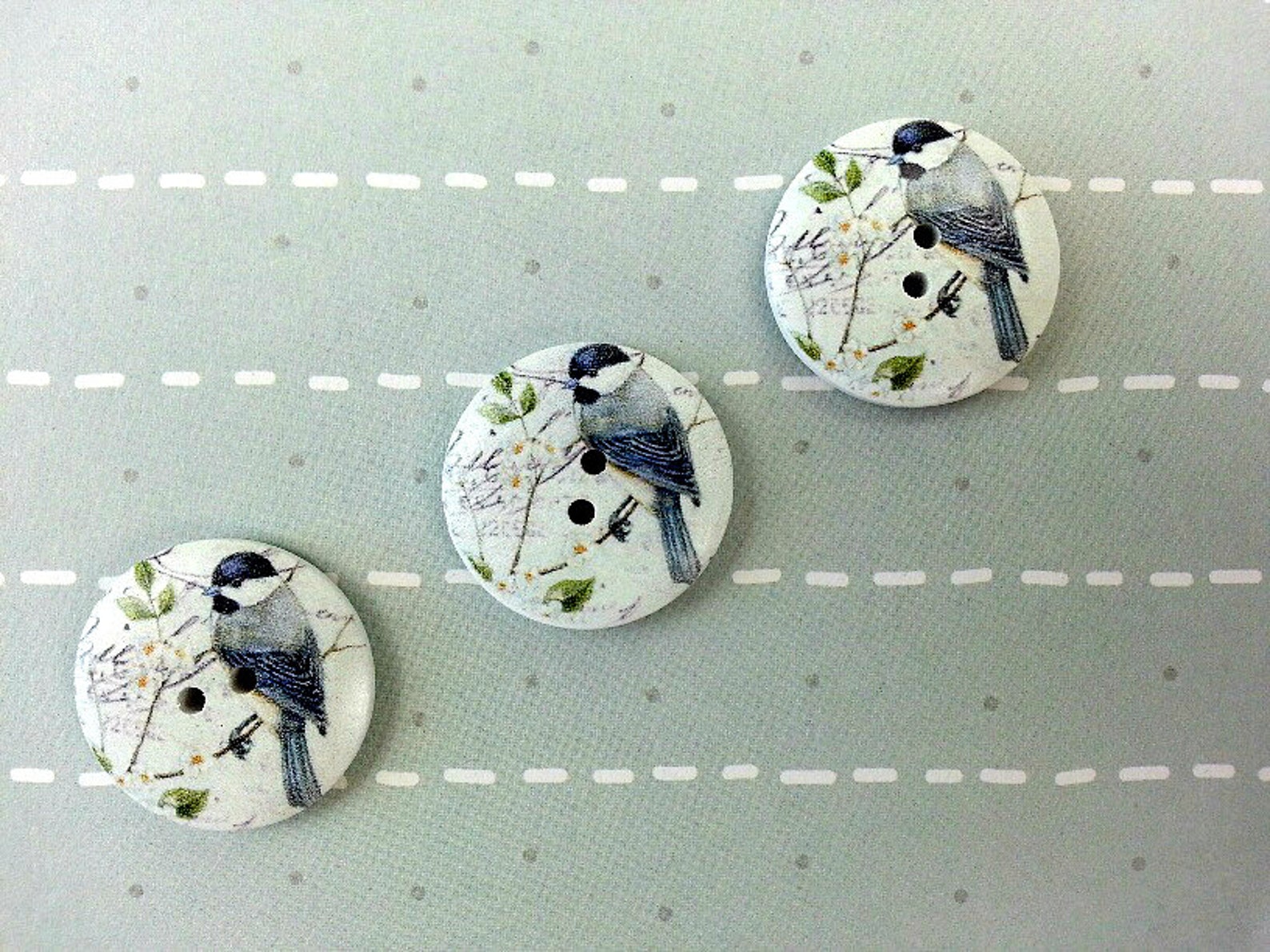 Bird Buttons, Wooden Buttons, Sewing Buttons, Craft Buttons Bird ...