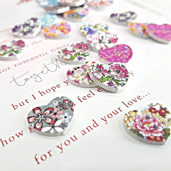 Heart Shape Buttons - Etsy