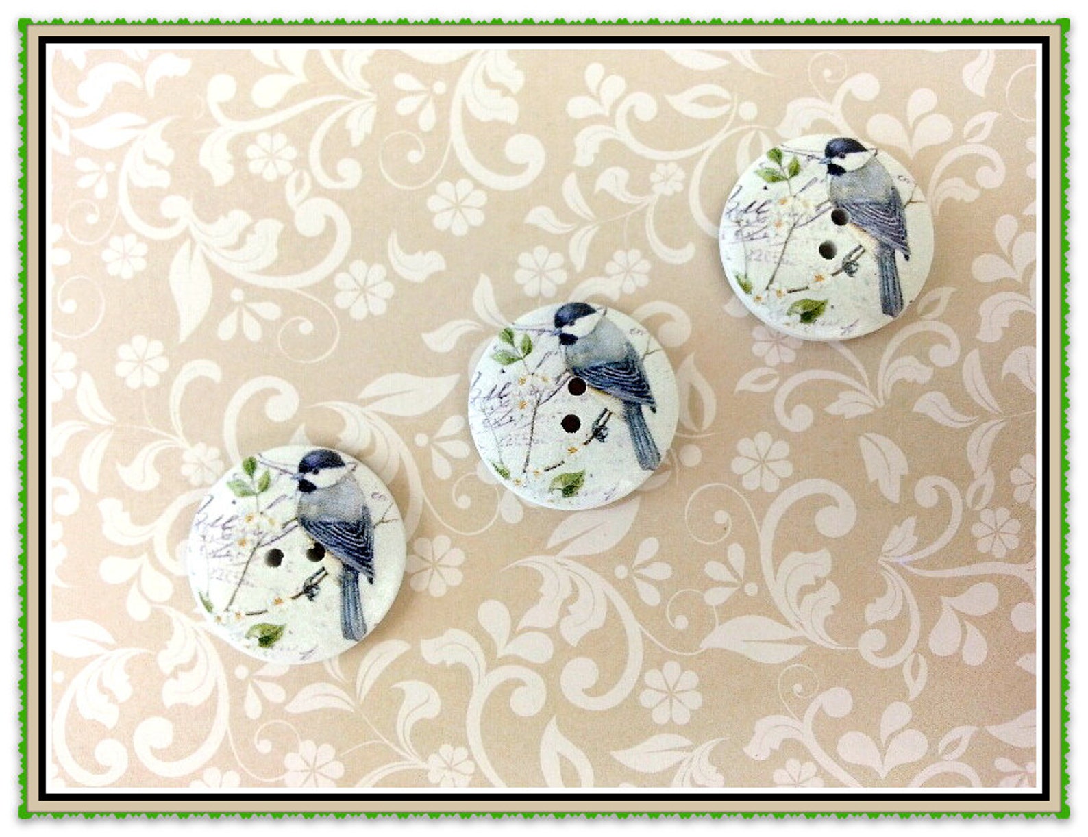 Bird Buttons, Wooden Buttons, Sewing Buttons, Craft Buttons Bird ...