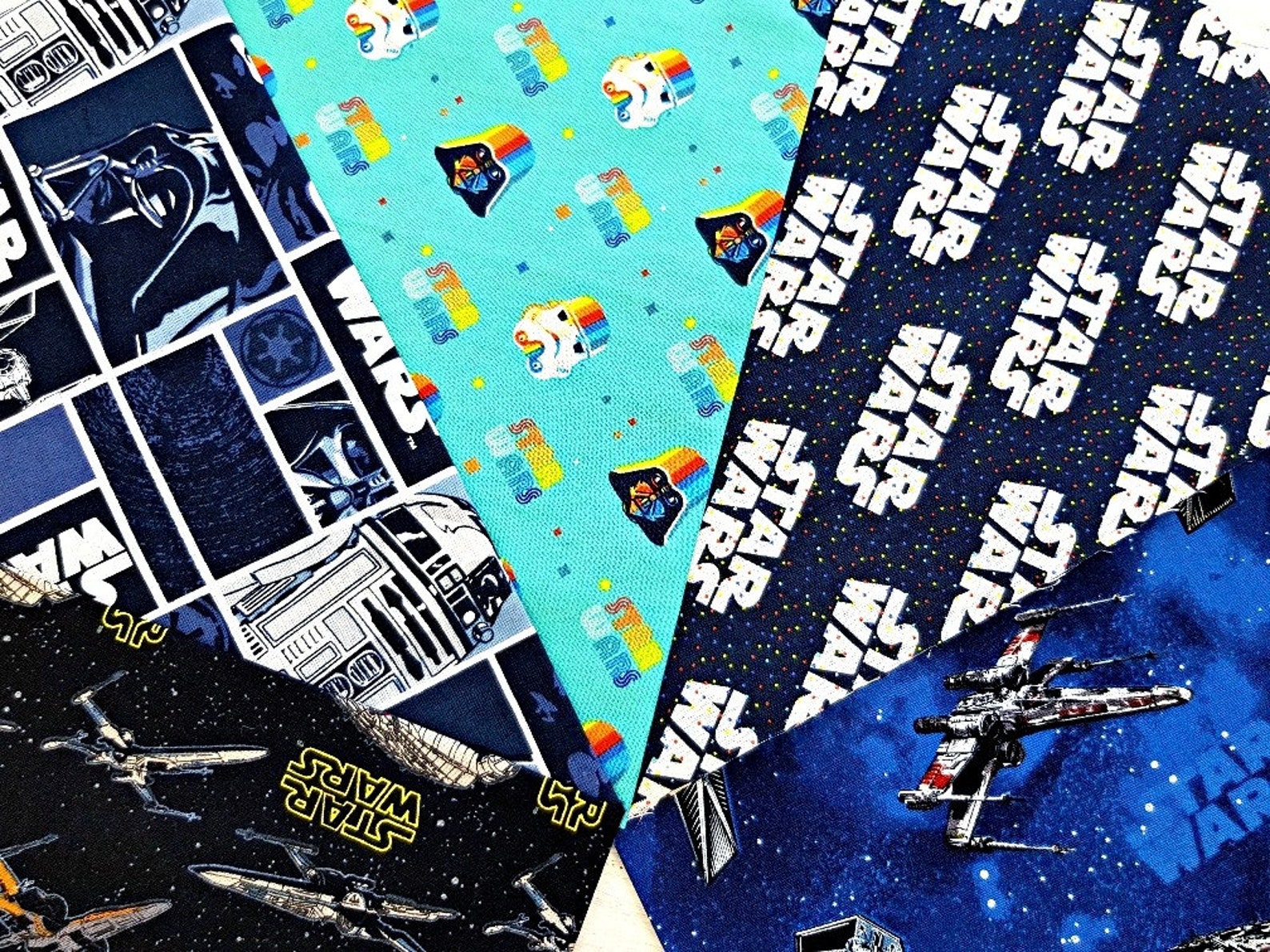 Star Wars Fat Quarter Bundle Star Wars Fabric 100% Cotton - Etsy