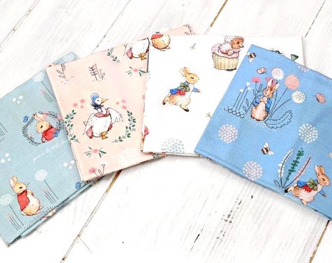 Peter Rabbit Fat Quarter Bundle, 100% Cotton, Beatrix Potter Quilting ...