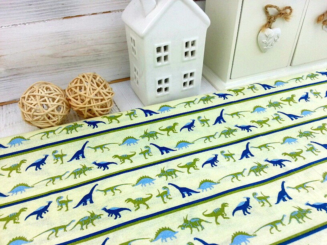 Dinosaur Fabric, Cotton Fabric, Kids Fabric, Dinosaur Material ...