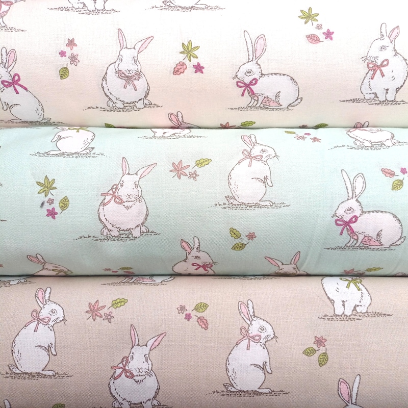 Bunnies Fabric - Etsy