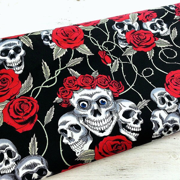 Skull Fabric - Etsy