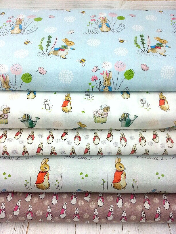 Peter Rabbit Fabric Beatrix Potter Fabric 100% Cotton Baby - Etsy