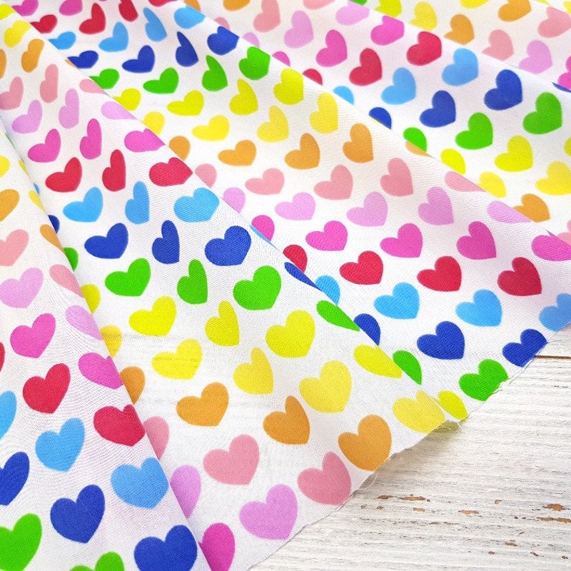 Heart Fabric - Etsy