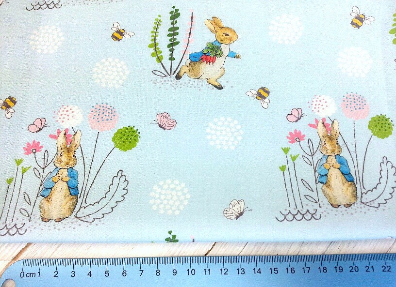 Peter Rabbit Fabric Beatrix Potter Fabric Cotton Fabric - Etsy UK