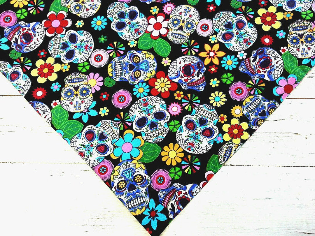 Halloween Fabric Skull Fabric Halloween Print Fabric Cotton - Etsy