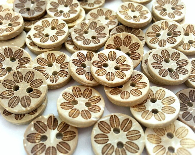 Sew Cute Sunflowers Floral Buttons, Dress It up Buttons, Button ...