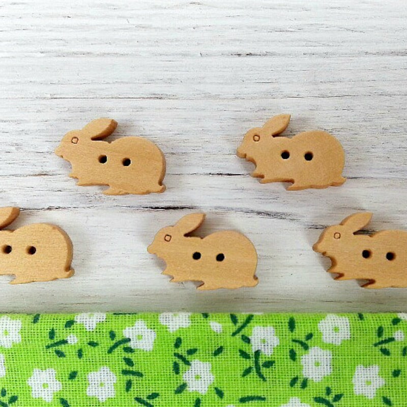 Bunny Buttons - Etsy