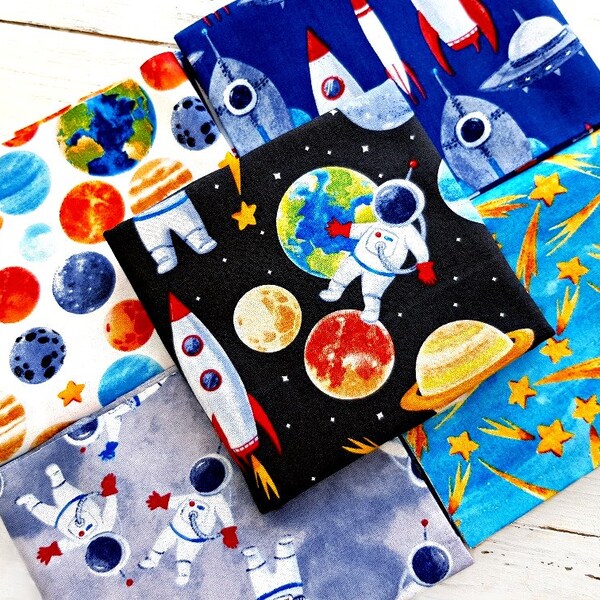 Astronaut Fabric - Etsy Australia